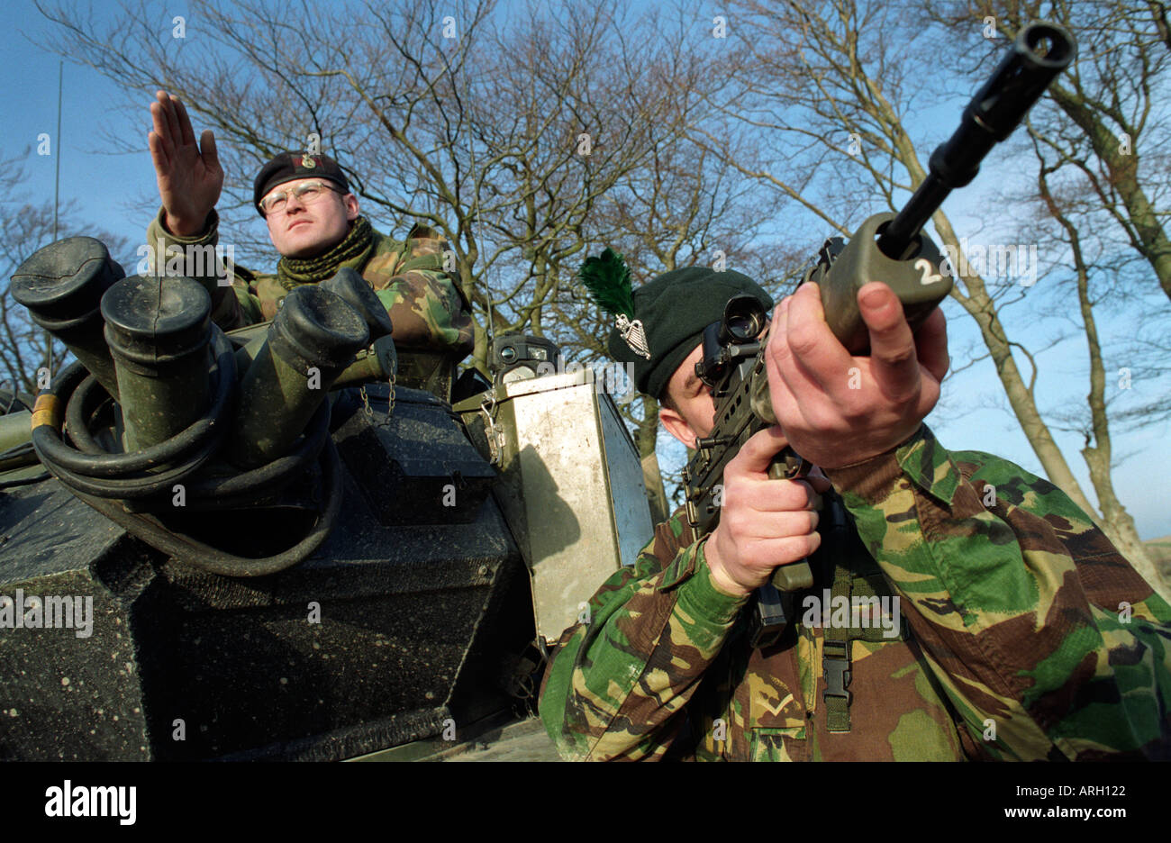 Members of the British Army on exercise Stock Photo - Alamy