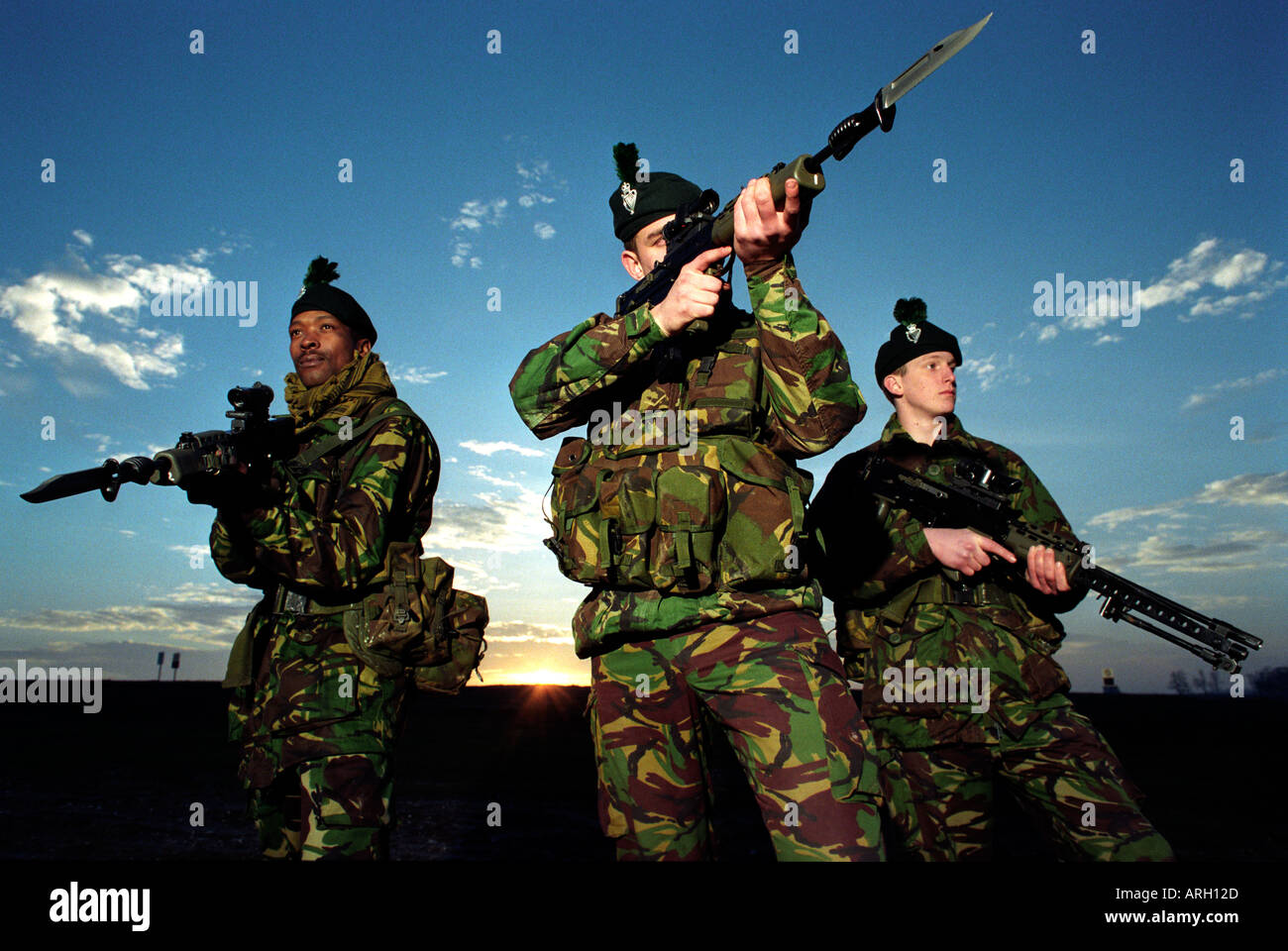 Members of the British Army on exercise Stock Photo - Alamy
