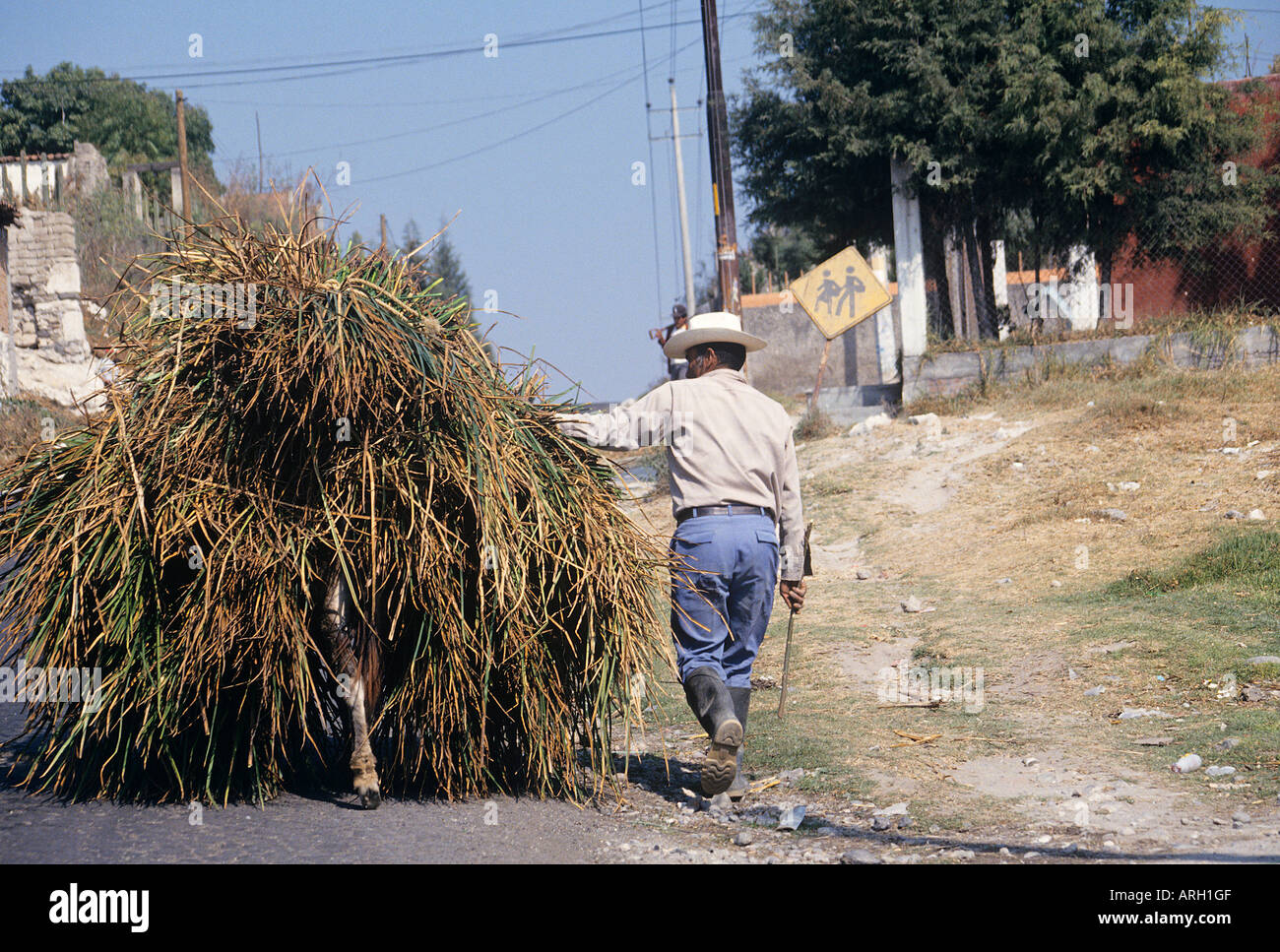 Road leading up to a village hi-res stock photography and images - Alamy