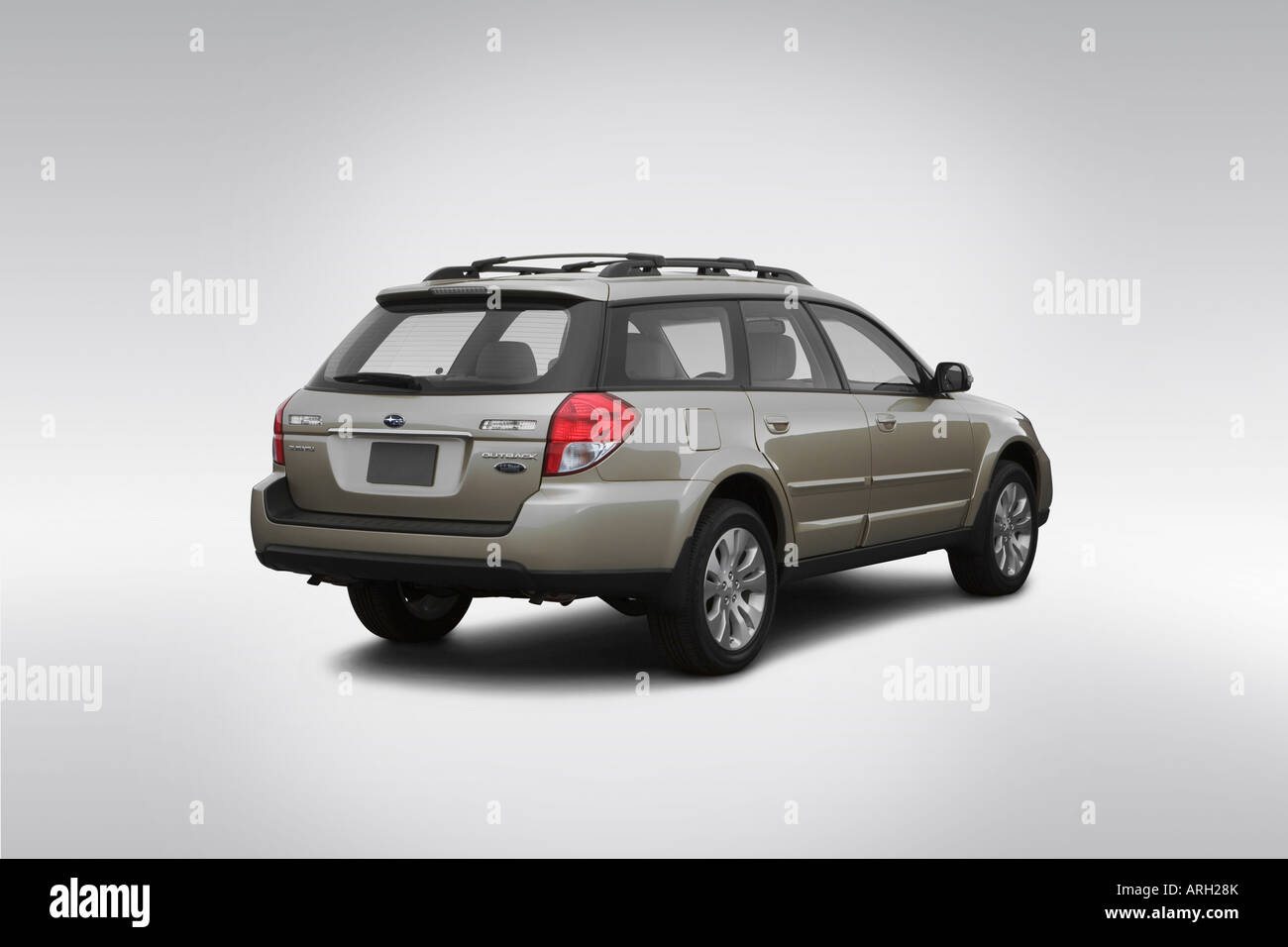 2008 Subaru Outback 3.0 R L.L. Bean in Gold - Rear angle view Stock ...