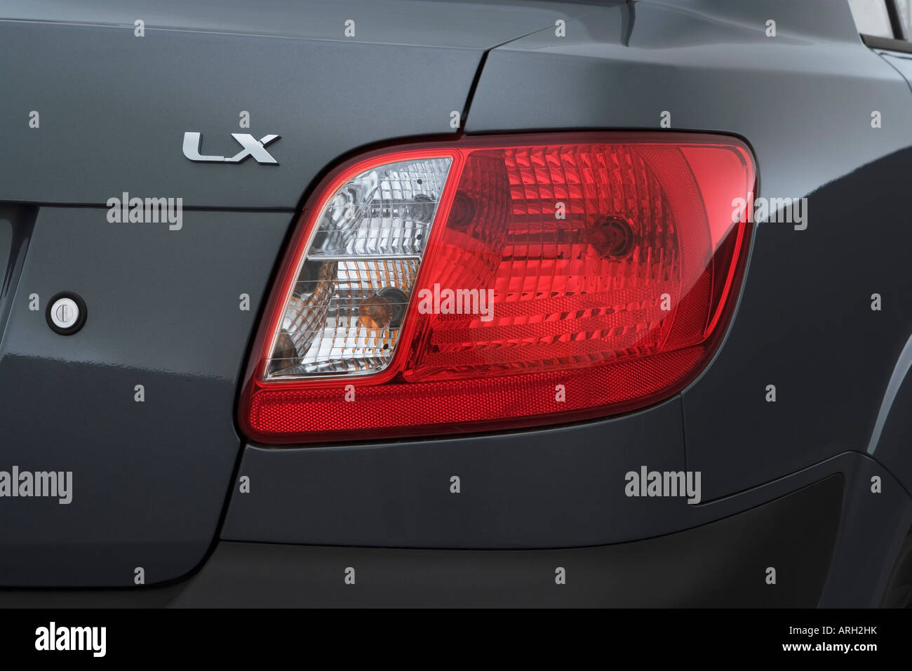 2007 Kia Rio LX in Gray - Tail light Stock Photo - Alamy