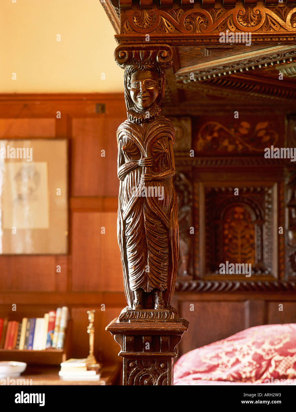 The second bedroom in Hamptworth House the bed is believed to have ...