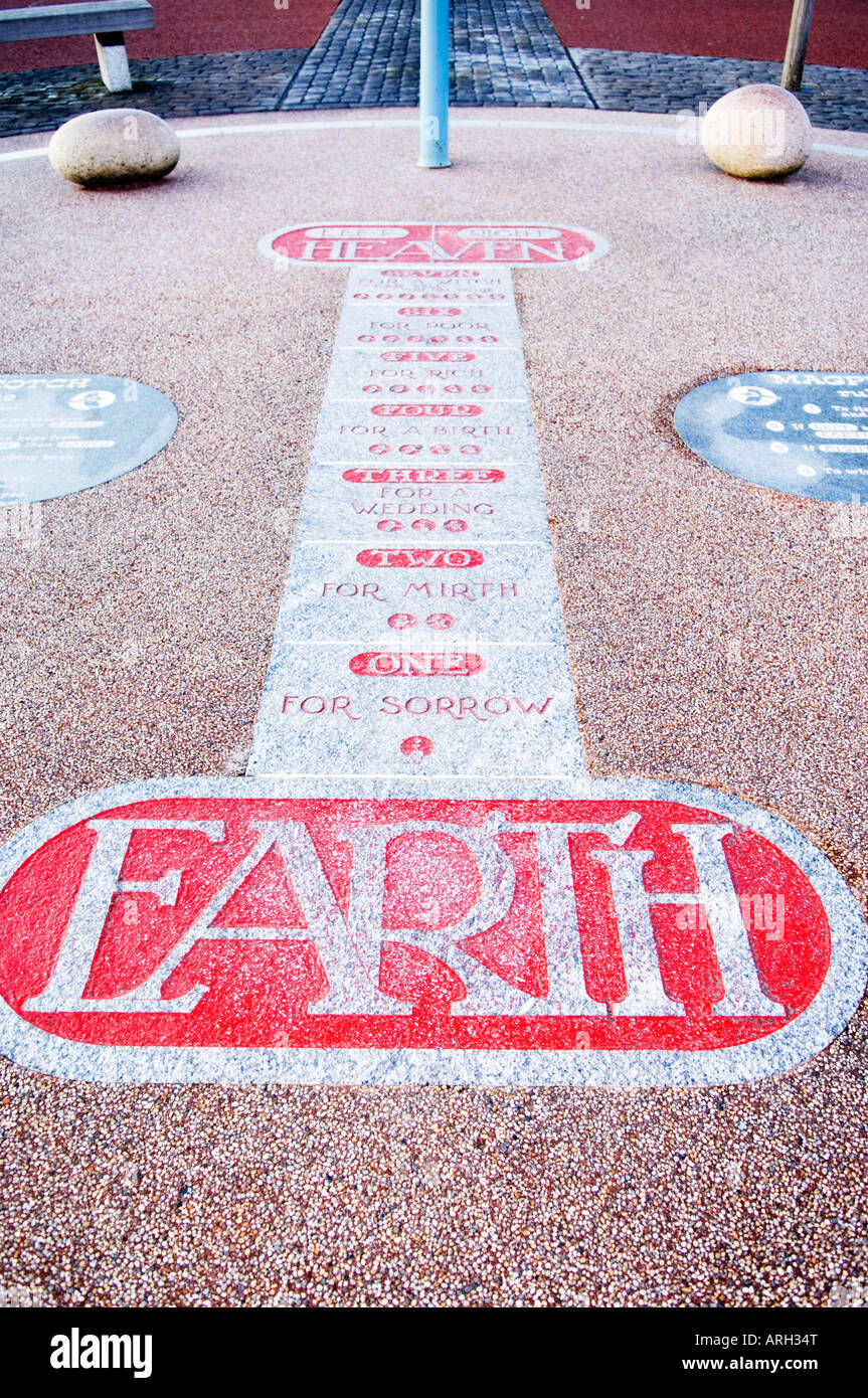 Children hopscotch uk hi-res stock photography and images - Alamy