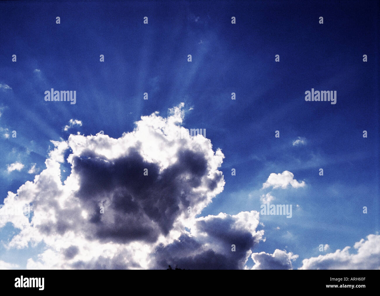 Light Behind Cloud Stock Photo - Alamy