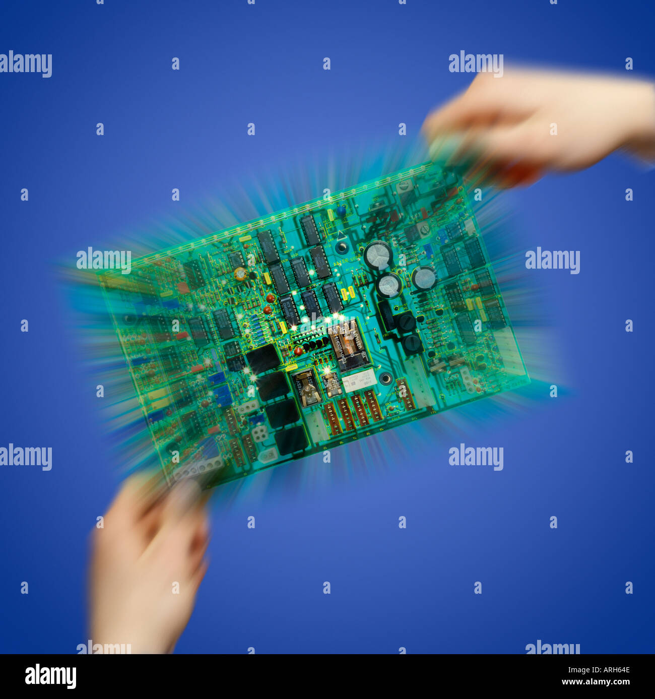 circuit board zoom Stock Photo - Alamy