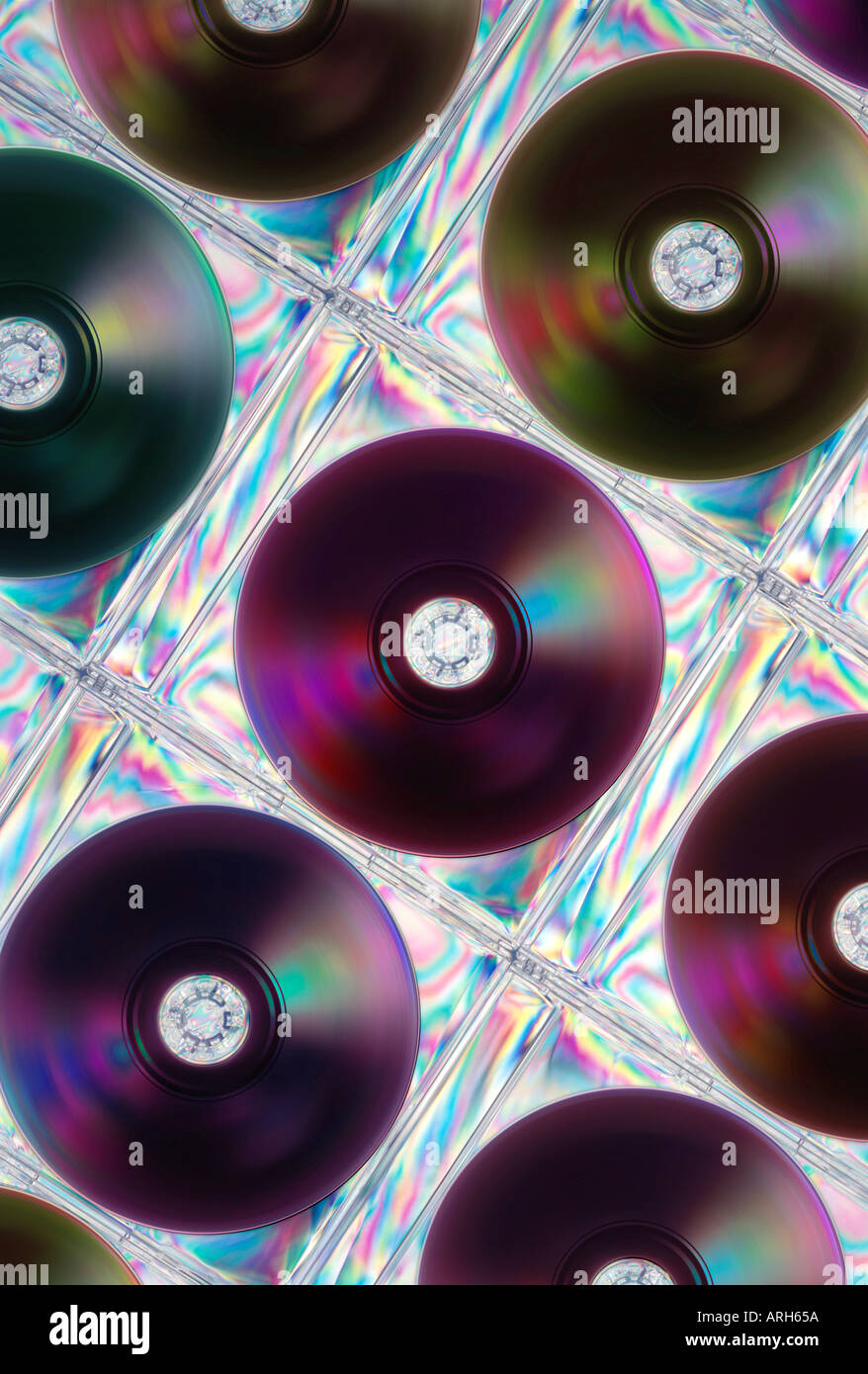 compact discs in cases Stock Photo - Alamy