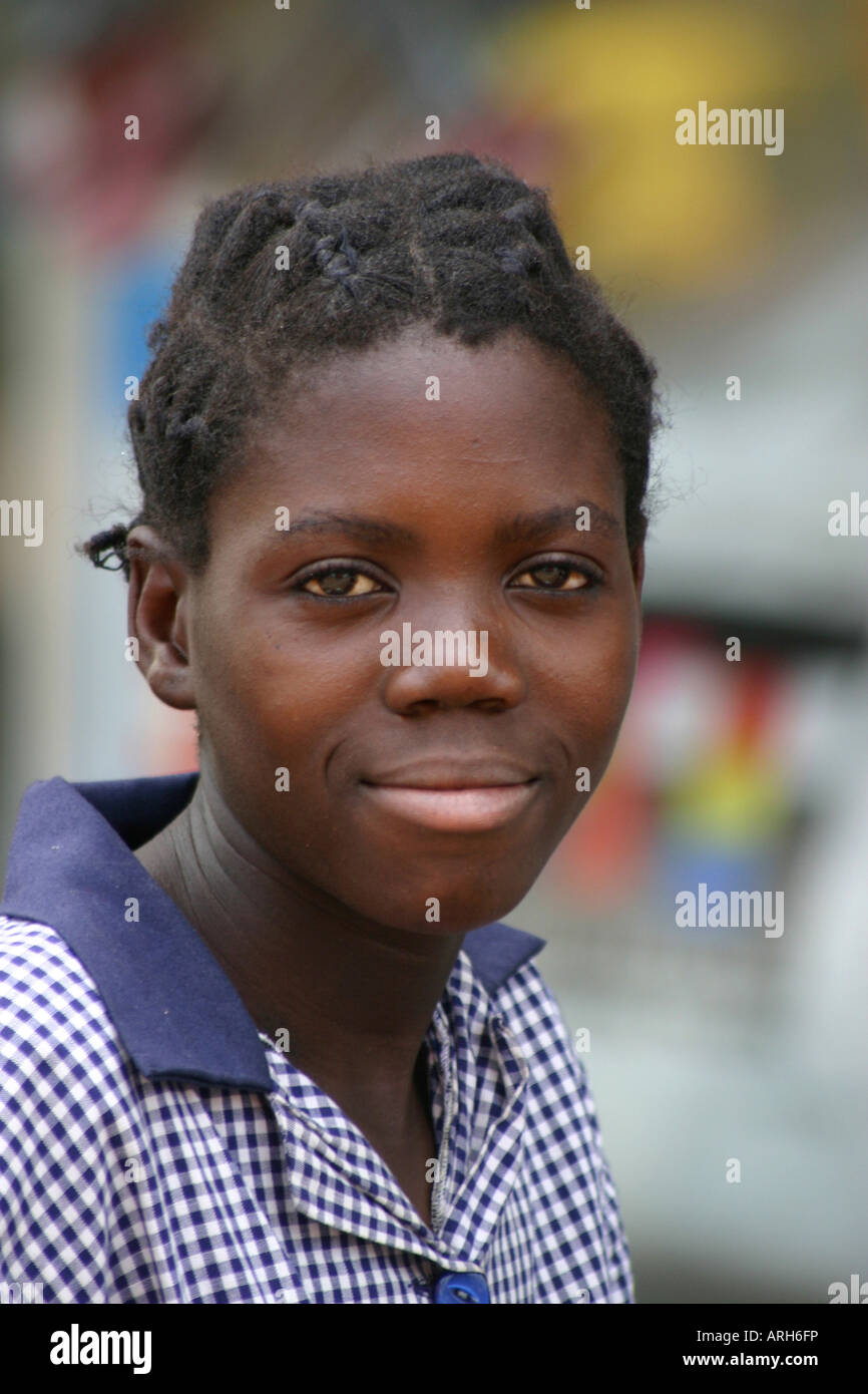 An African School Girl Stock Photo - Alamy