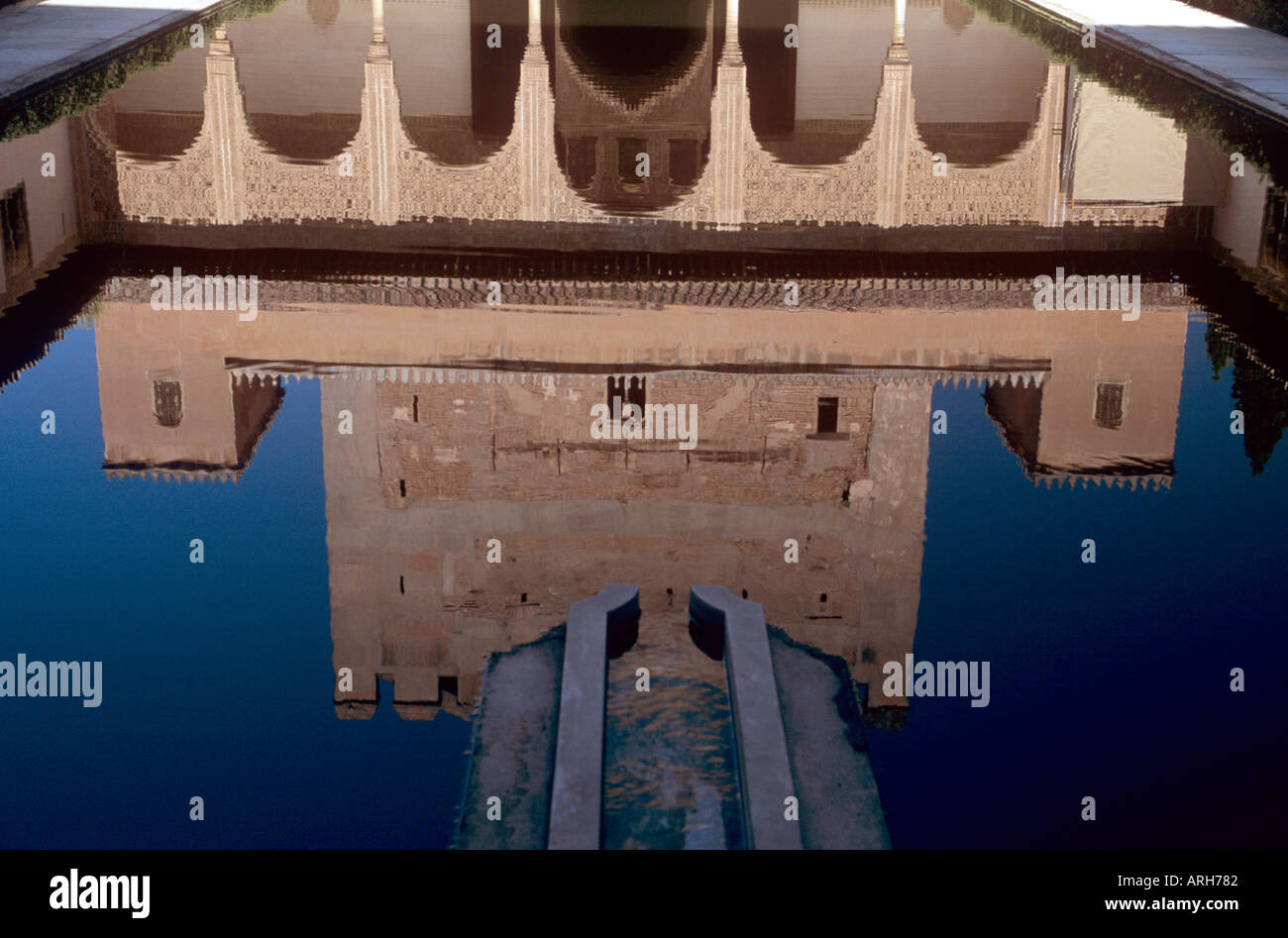 Reflections in the Water Alhambra Palace Spain Stock Photo - Alamy