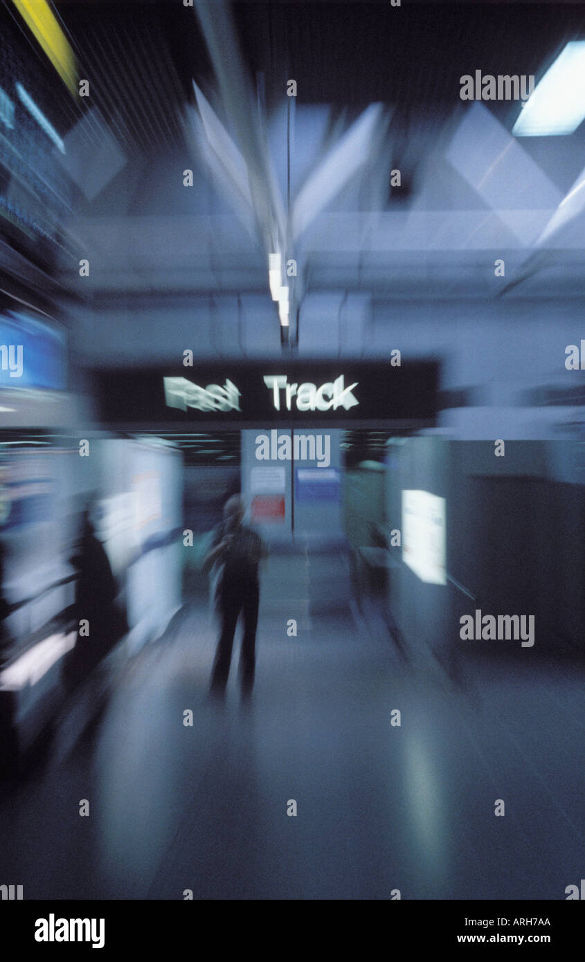 Fast track sign at airport hi-res stock photography and images - Alamy