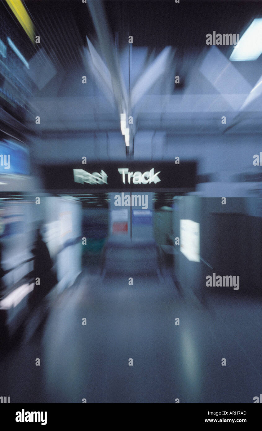 Fast Track Sign At Airport High Resolution Stock Photography and Images ...
