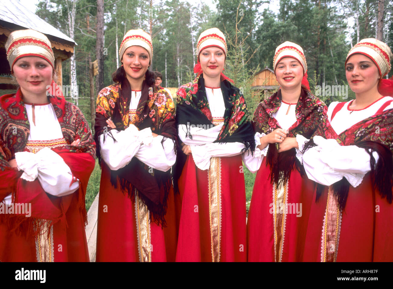 Singers in Traditional Costume in Irkutsk Siberia Russia Stock Photo ...