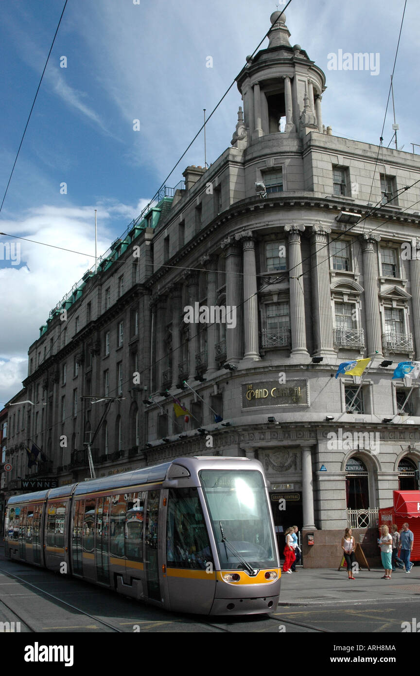 A general view of a street scene pictured in the city of Dublin in ...