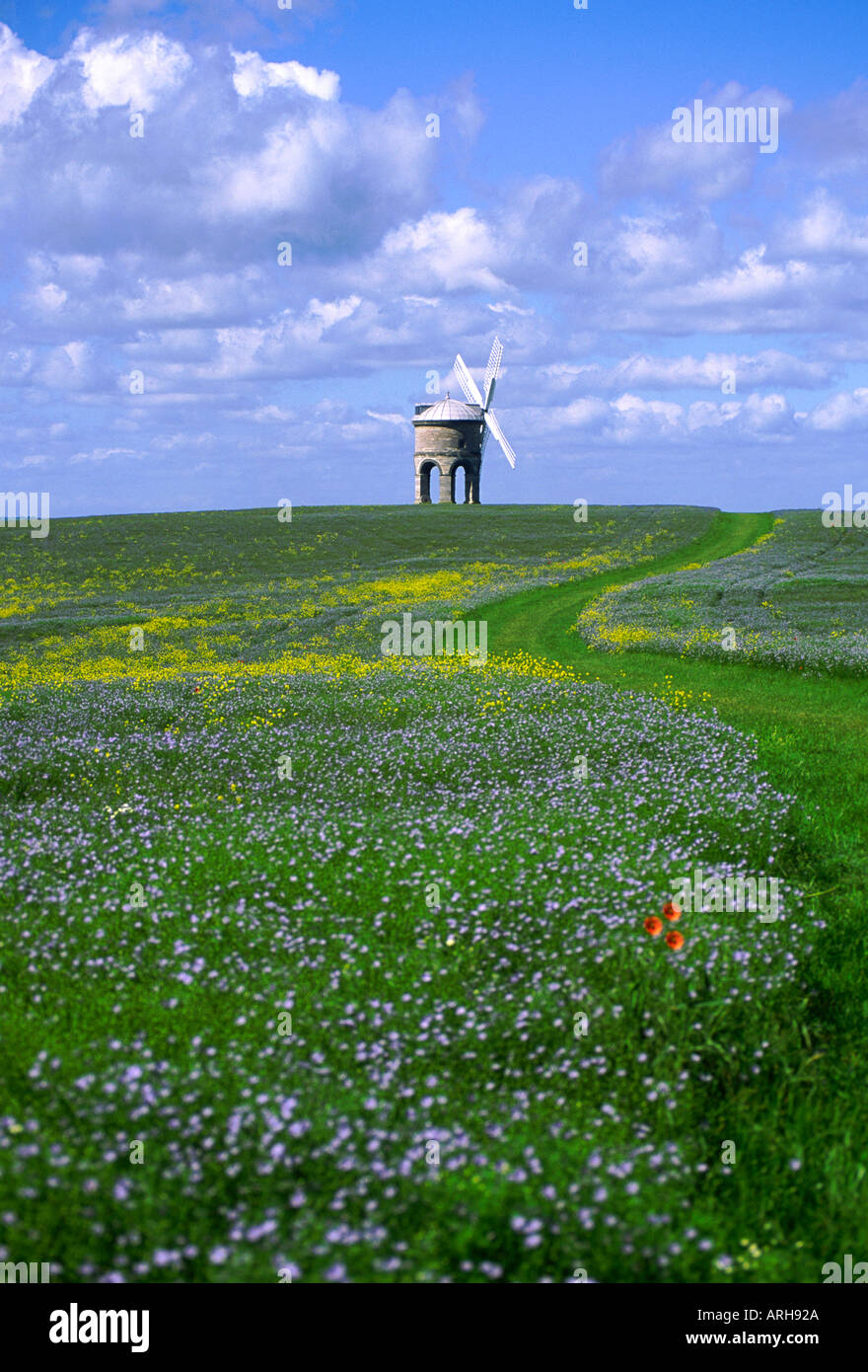 Stone Windmill standing on Windmill Hill Warwickshire England UK Stock ...