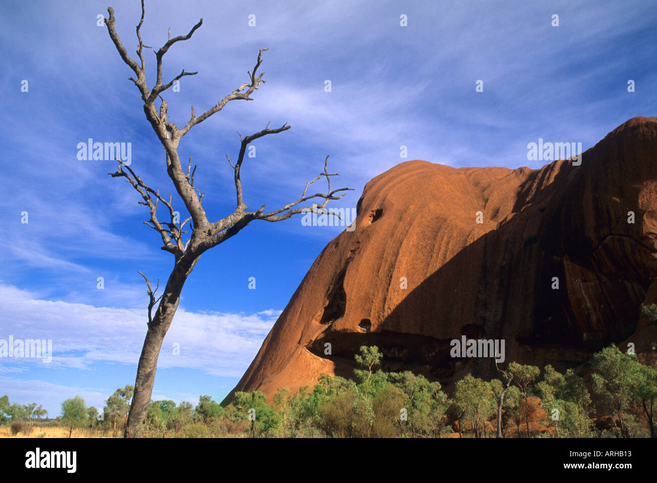 Ayers Rock Uluru in the Outback Australia Stock Photo - Alamy