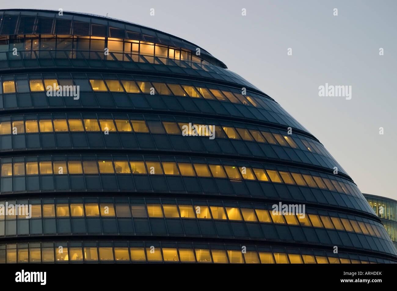 City Hall London At Night Stock Photo - Alamy