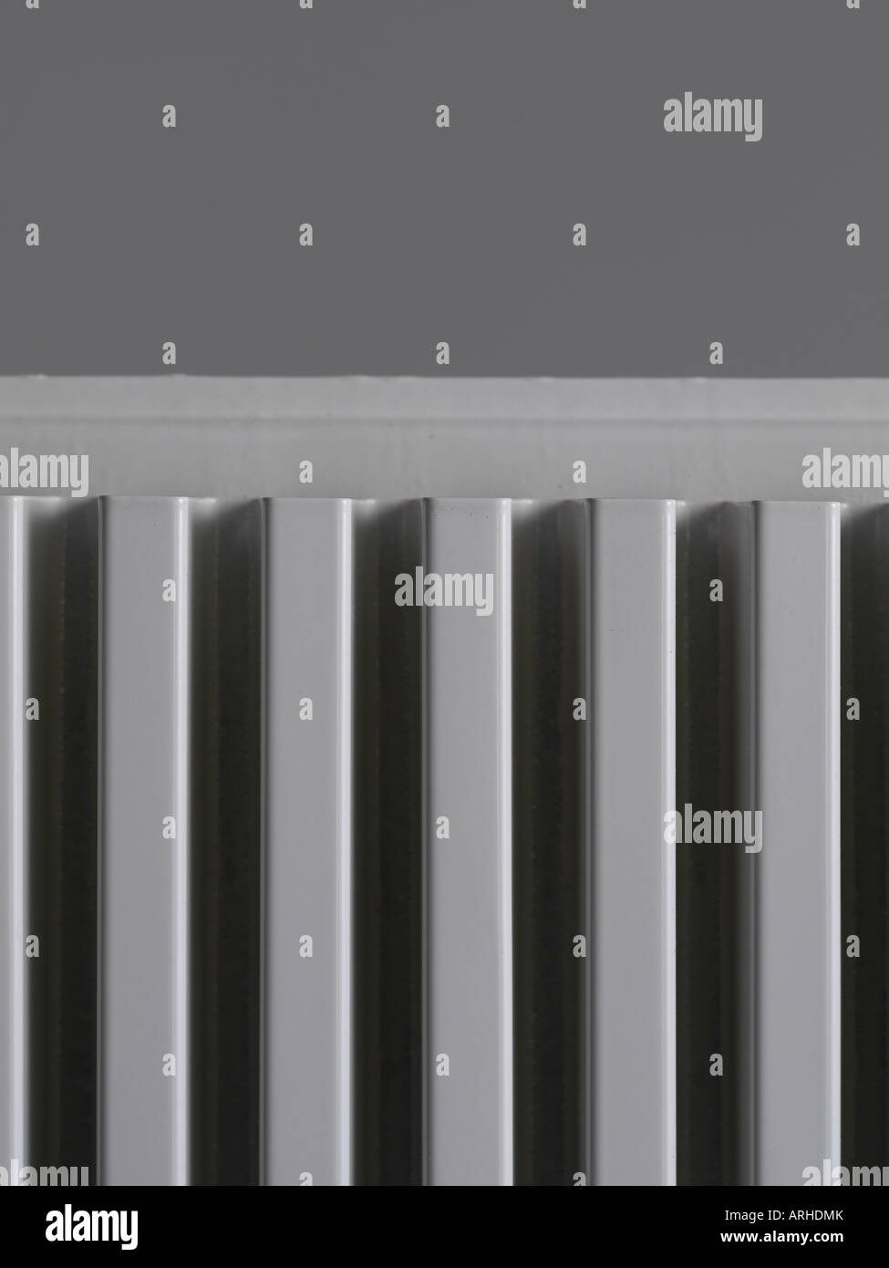 Abstract detail of radiator lines grey background contrast portrait ...