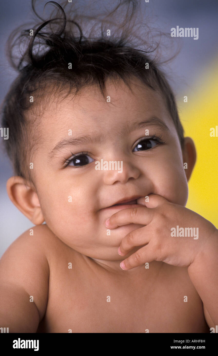 Portrait of a dark baby Stock Photo - Alamy