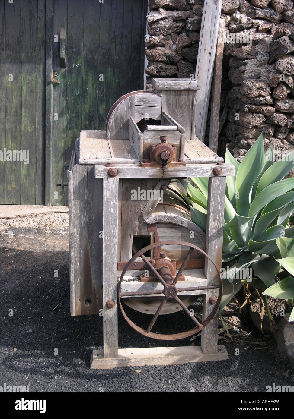 Old grape press hi-res stock photography and images - Alamy