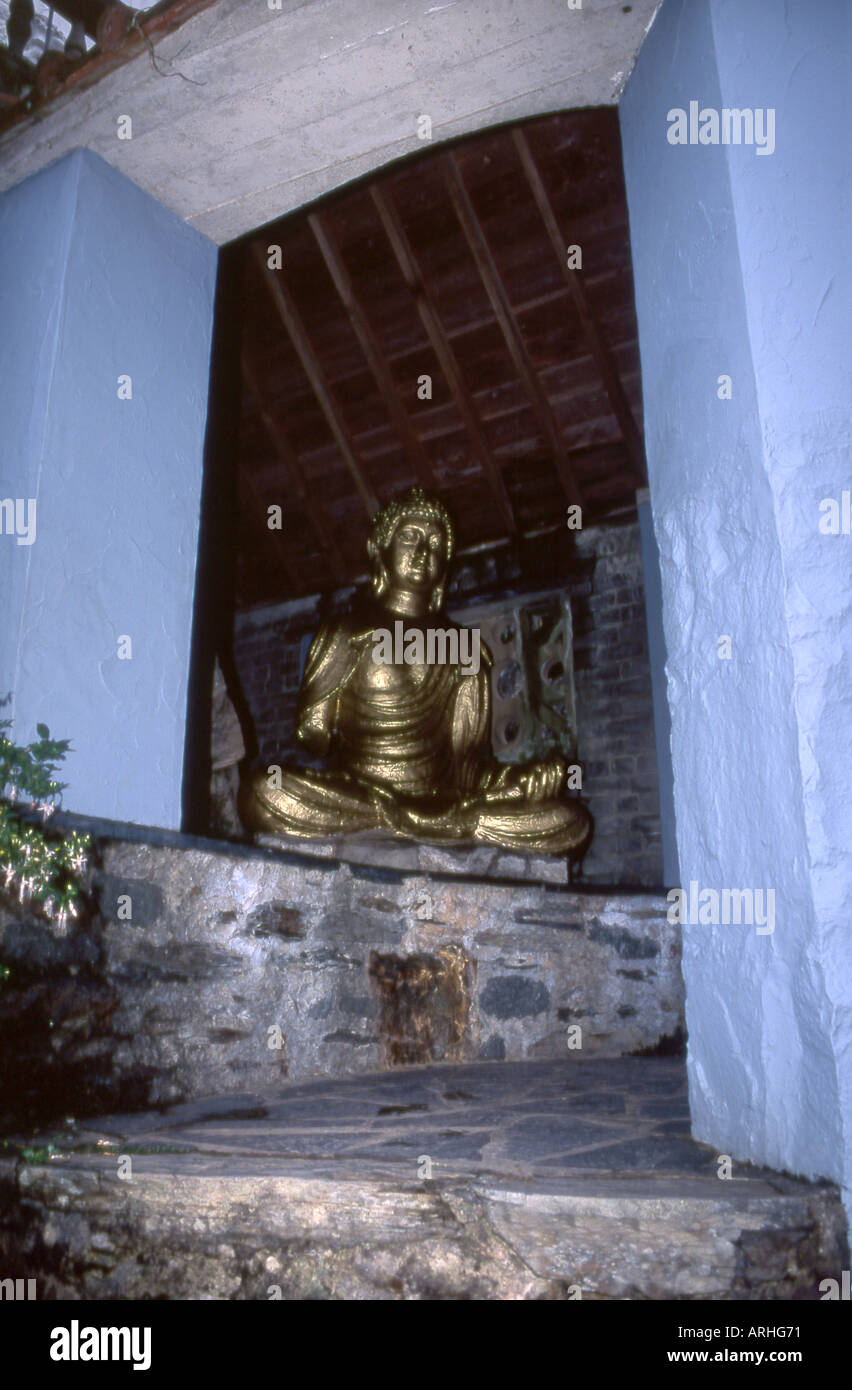 Buddah in temple Portmeirion number 2270 Stock Photo - Alamy