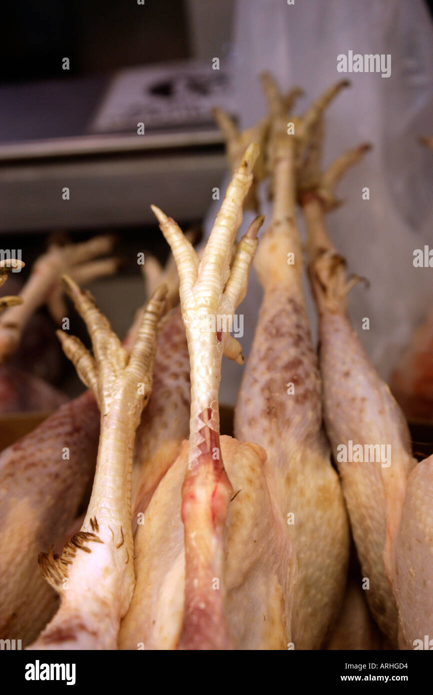 Chicken feet in a chinese market Stock Photo - Alamy