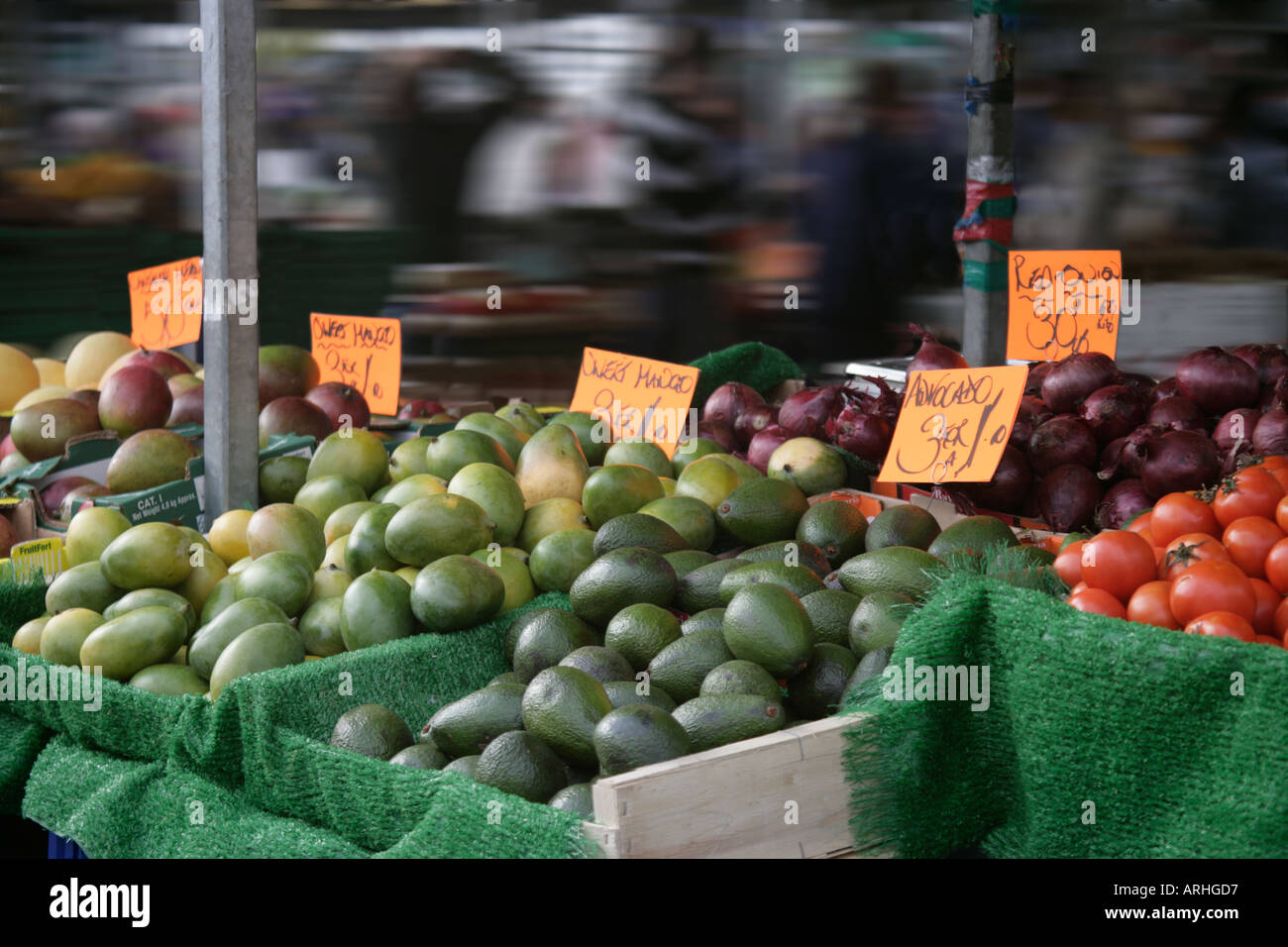 Fruit and Vegetables at a British Market Stock Photo - Alamy