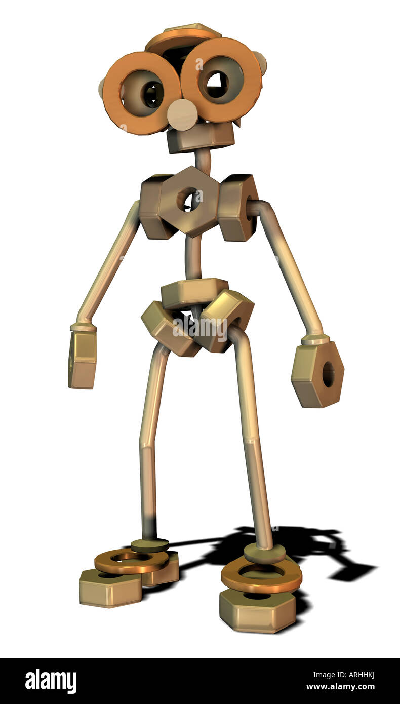 screws man mascot and symbol for mechanics and technology Stock Photo ...