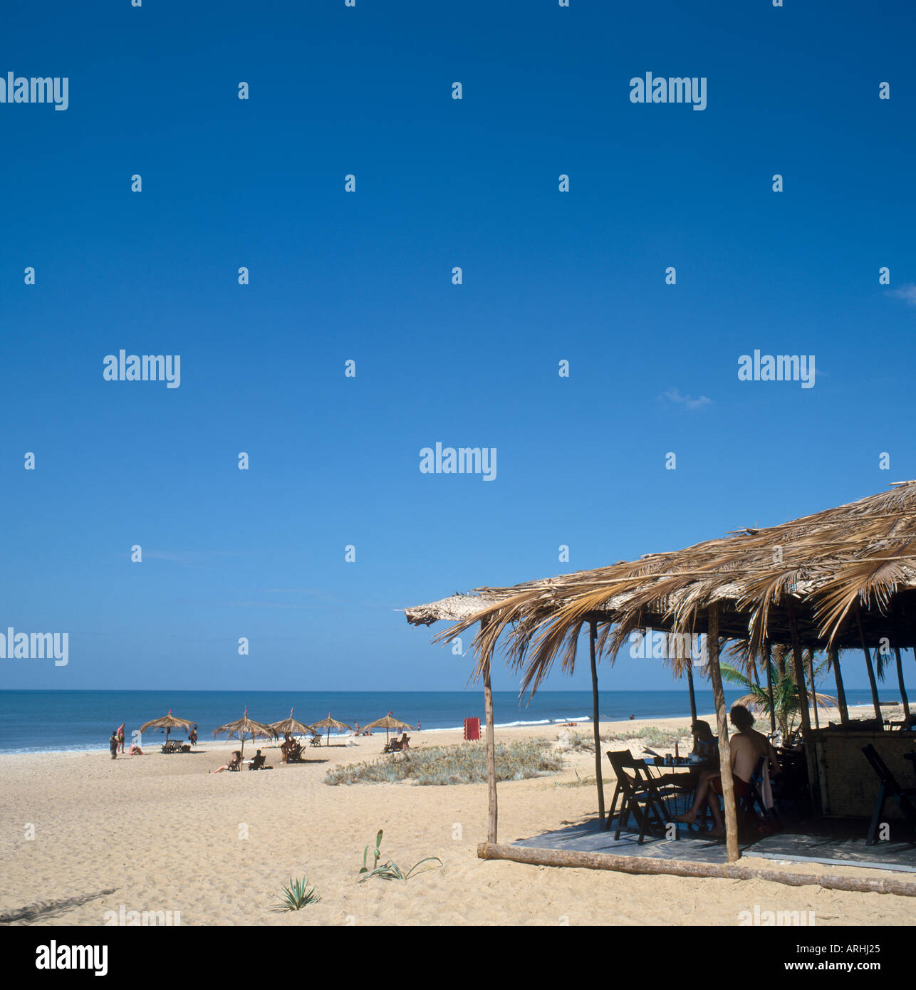 Beach Shack in 1994, Candolim Beach, North Goa, Goa, India Stock Photo ...