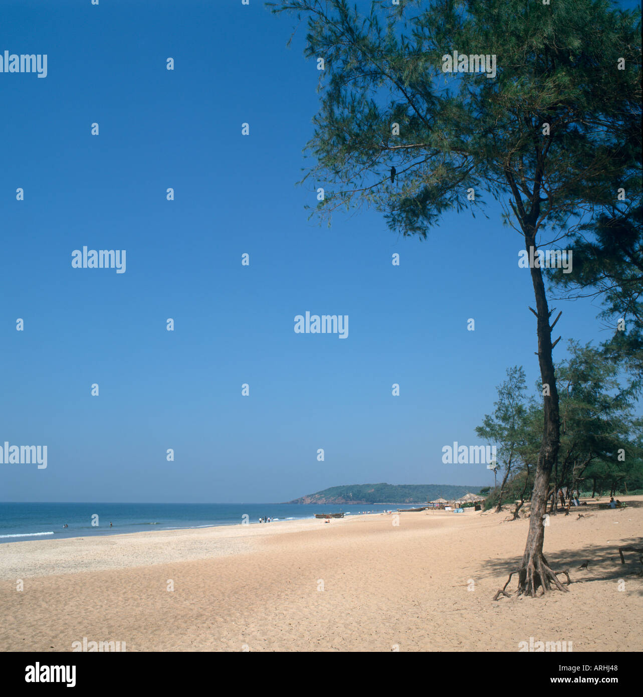 Calangute Town Beach in 1994, North Goa, India Stock Photo - Alamy