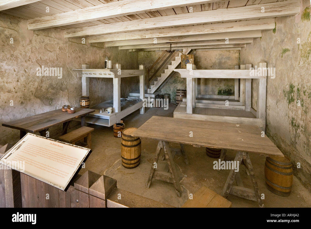 Interior barracks building fort hi-res stock photography and images - Alamy