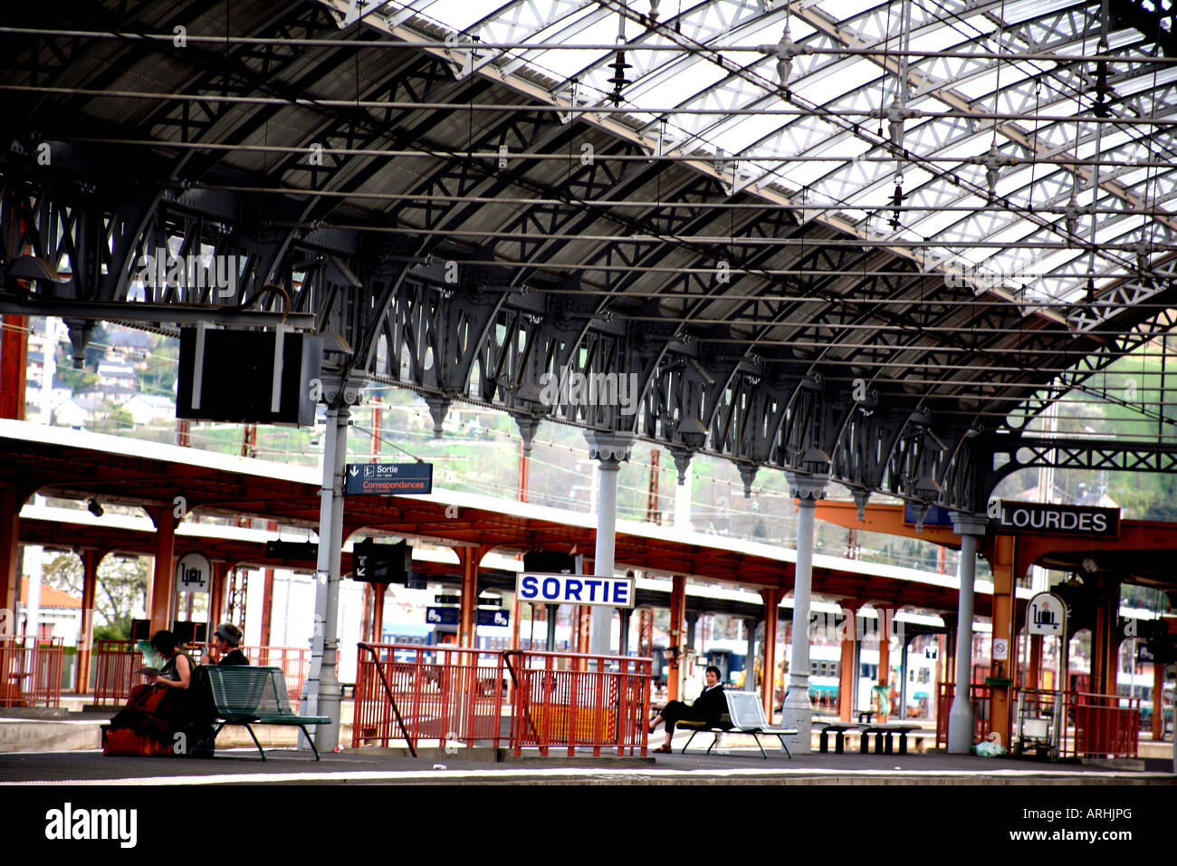 Lourdes railway station France 2007 Stock Photo - Alamy