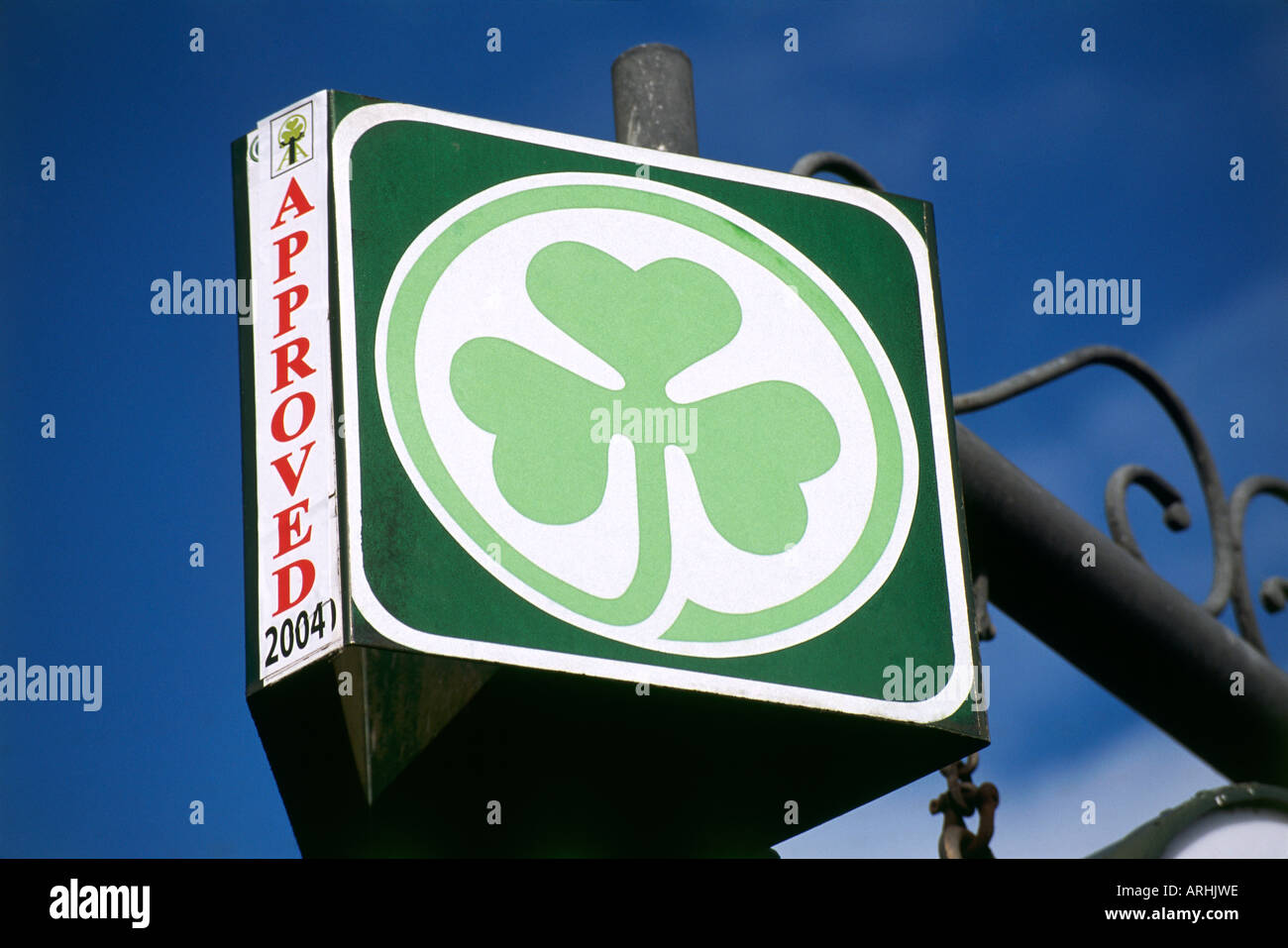 A shamrock sign Stock Photo - Alamy