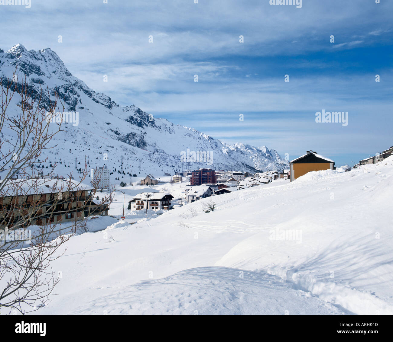 The resort of Passo Tonale, Italian Alps, Italy Stock Photo - Alamy