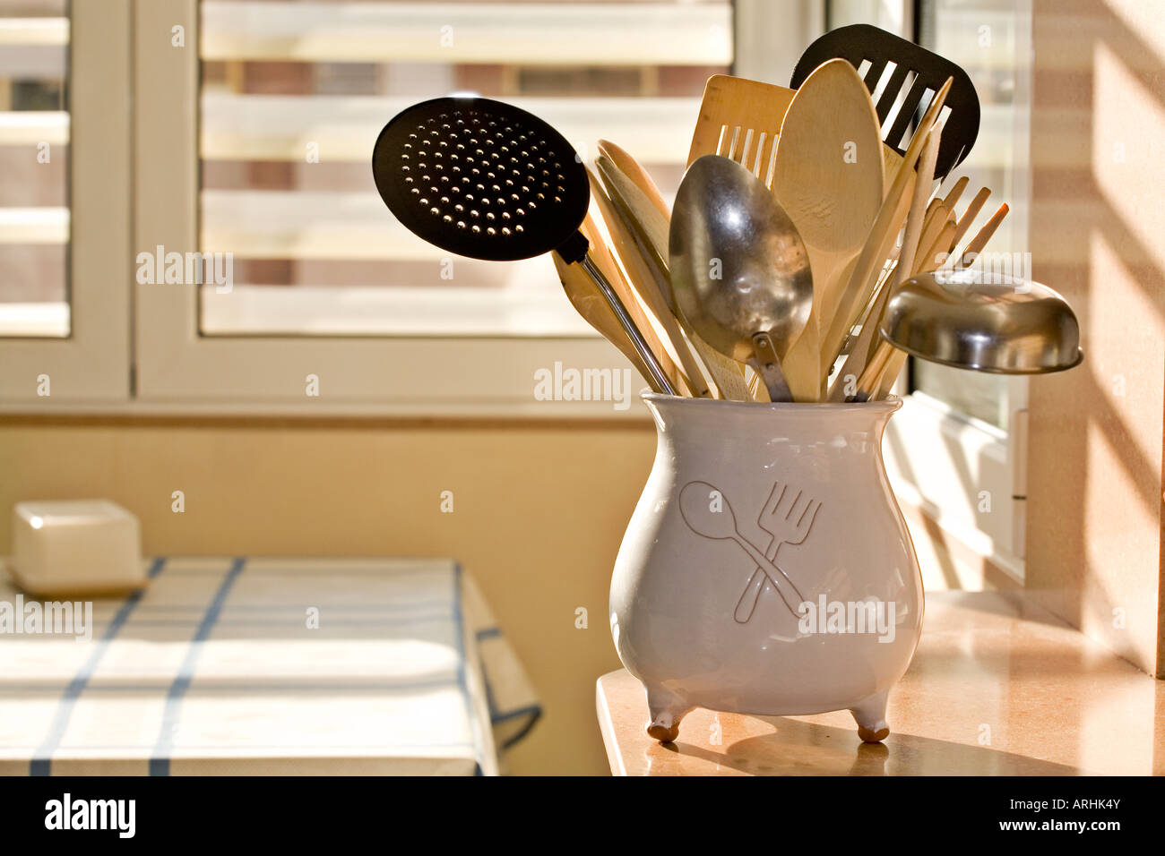 Kitchen utensil storage hi-res stock photography and images - Alamy