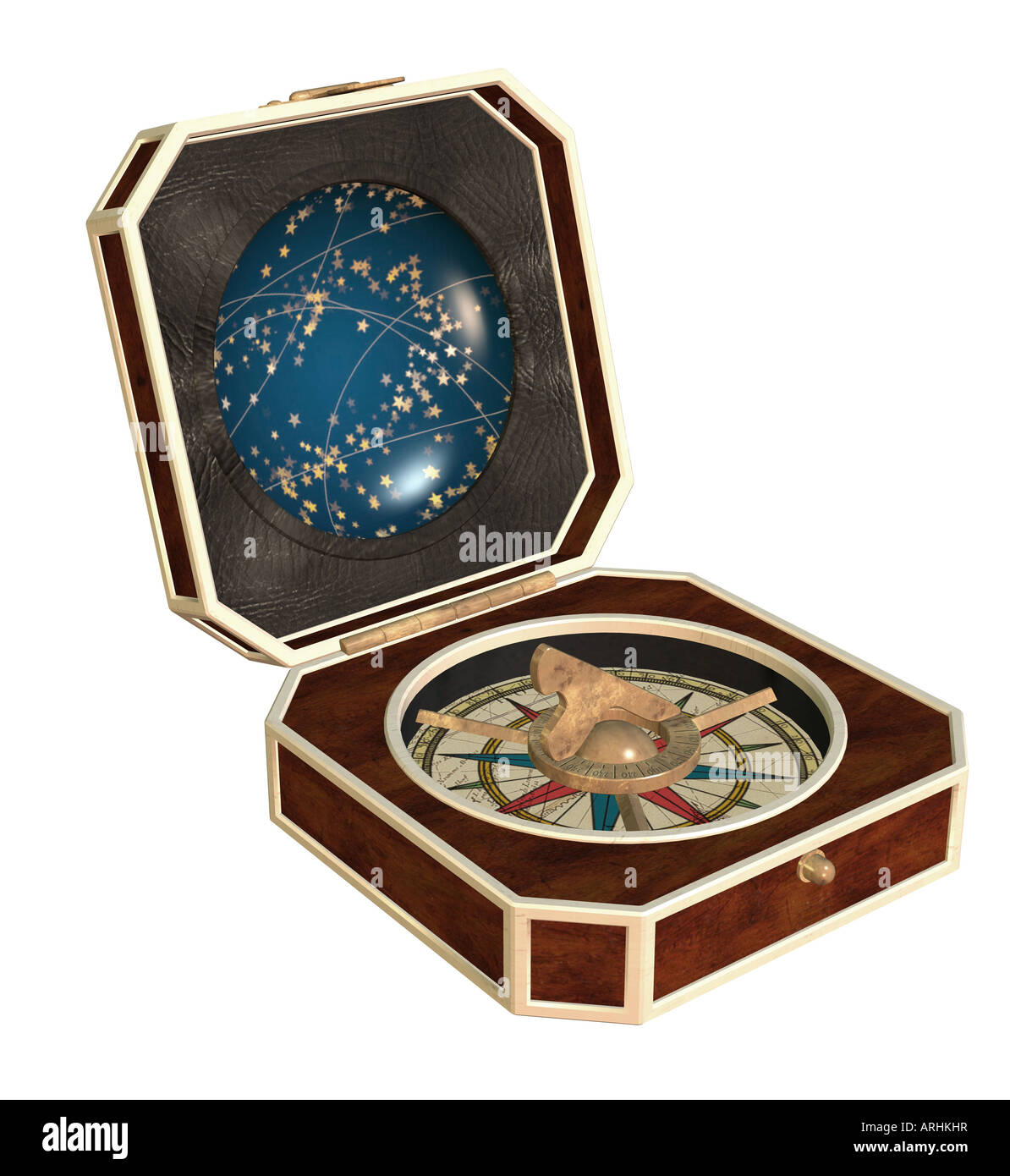 Kompass map hi-res stock photography and images - Alamy