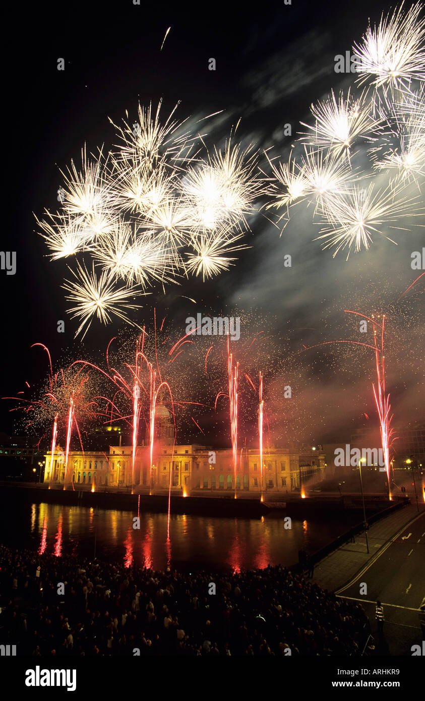 Dublin fireworks hi-res stock photography and images - Alamy