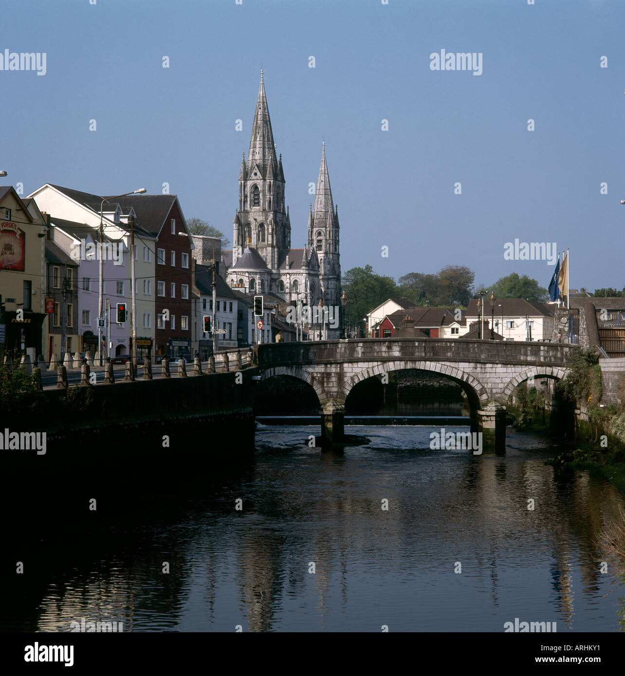 St Finbarr s Cathedral and South Gate Bridge Stock Photo - Alamy
