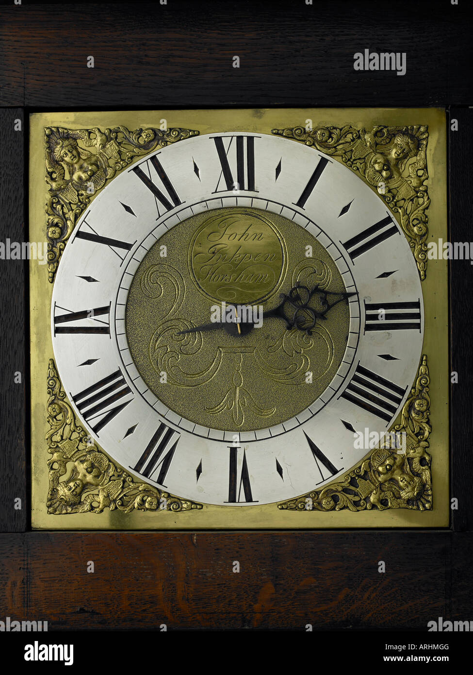 A 30 hour longcase clock by John Inkpen of Horsham circa 1740 Stock ...