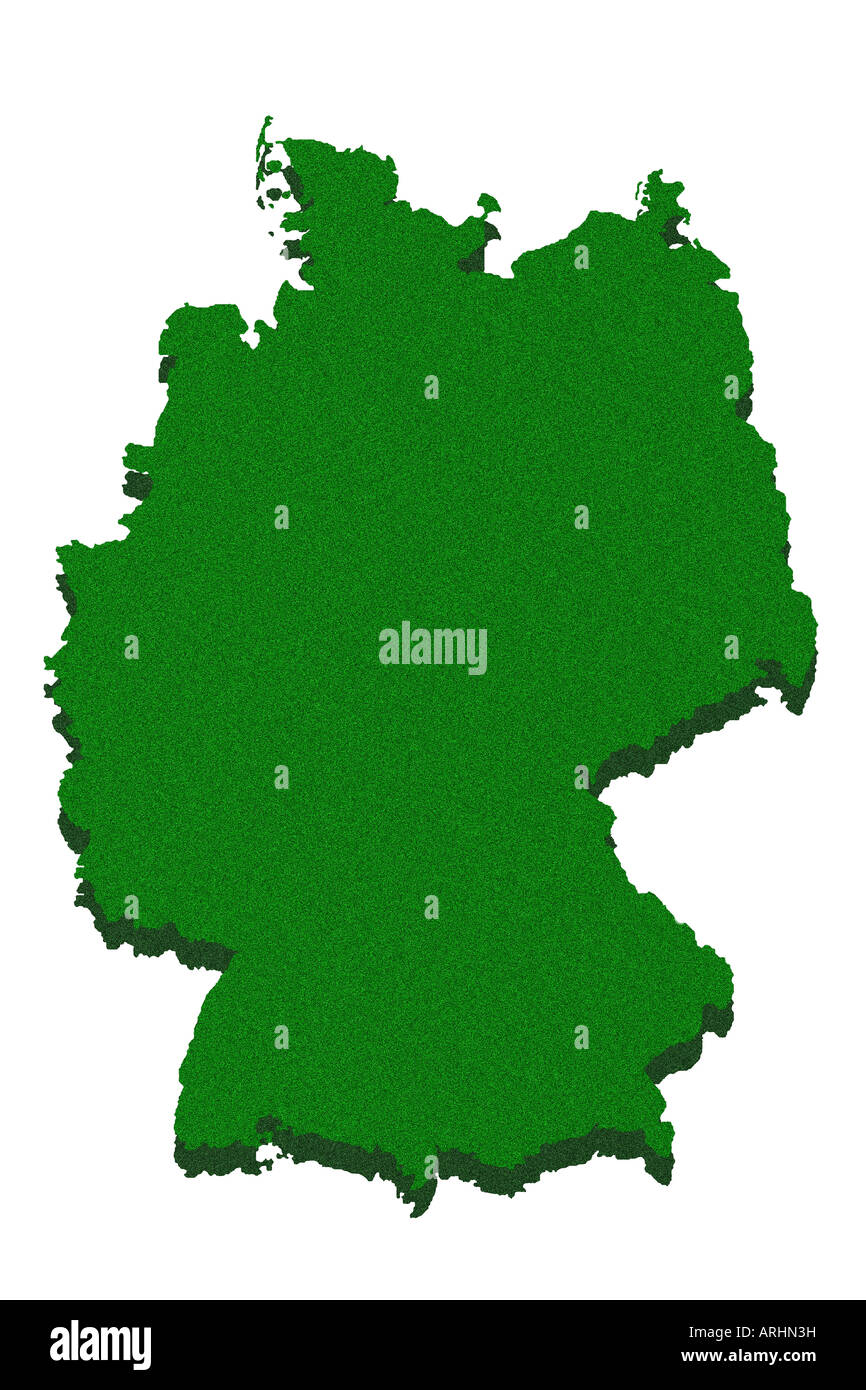 Outline map of Germany Stock Photo - Alamy