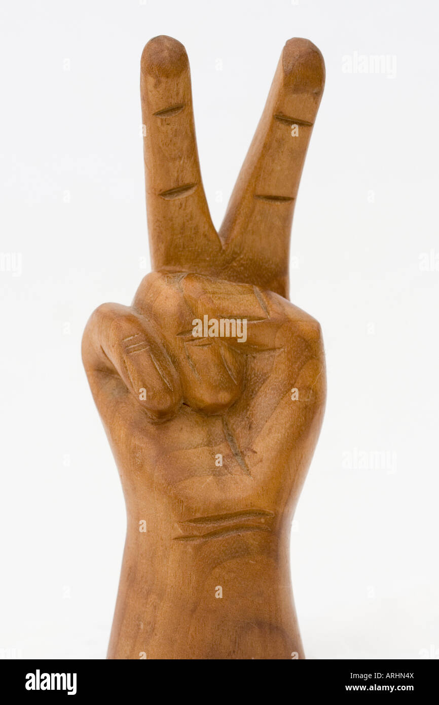 Peace finger hi-res stock photography and images - Alamy