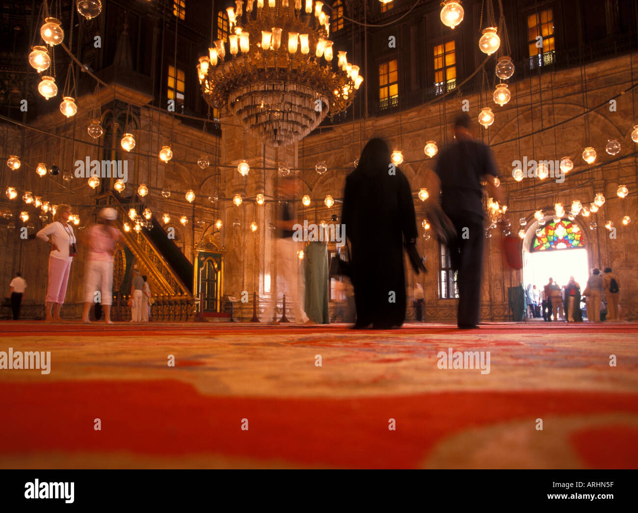 People inside mosque muhammad ali hi-res stock photography and images ...