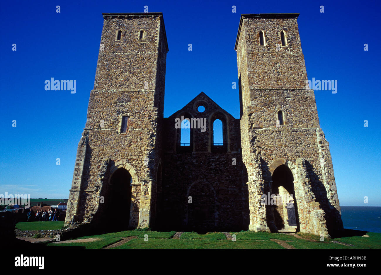 Reculver Towers and Roman fort, Kent, UK Stock Photo - Alamy
