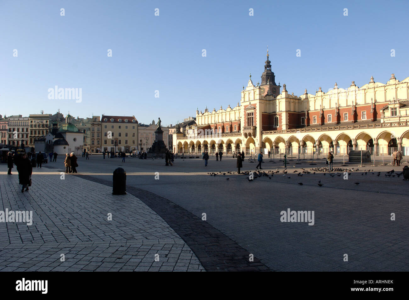 Cloth Hall Rynek Glowny main square Krakow Stock Photo - Alamy