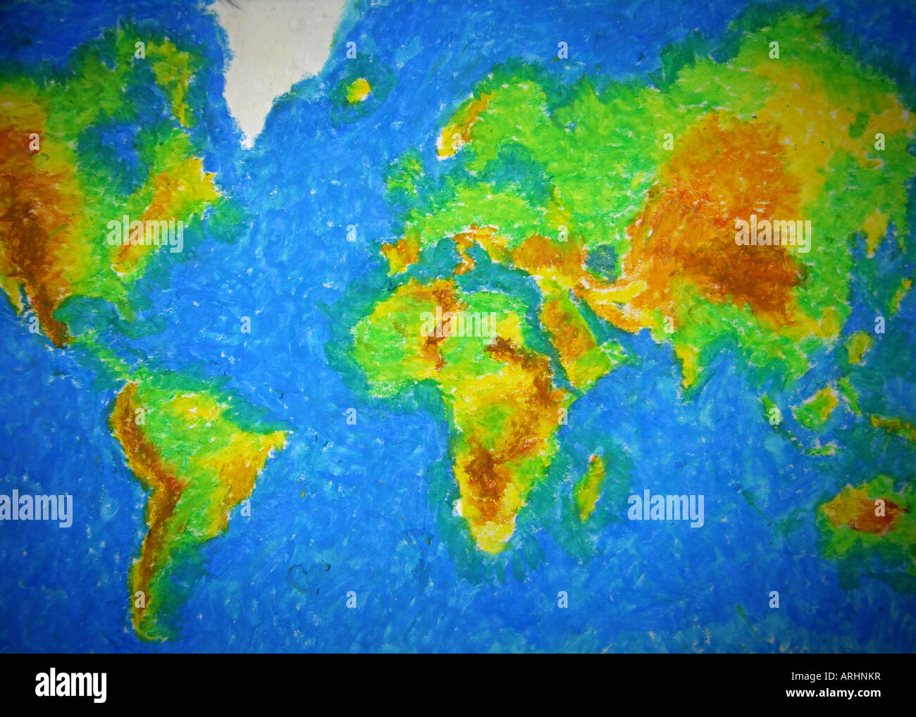 World map drawing hi-res stock photography and images - Alamy