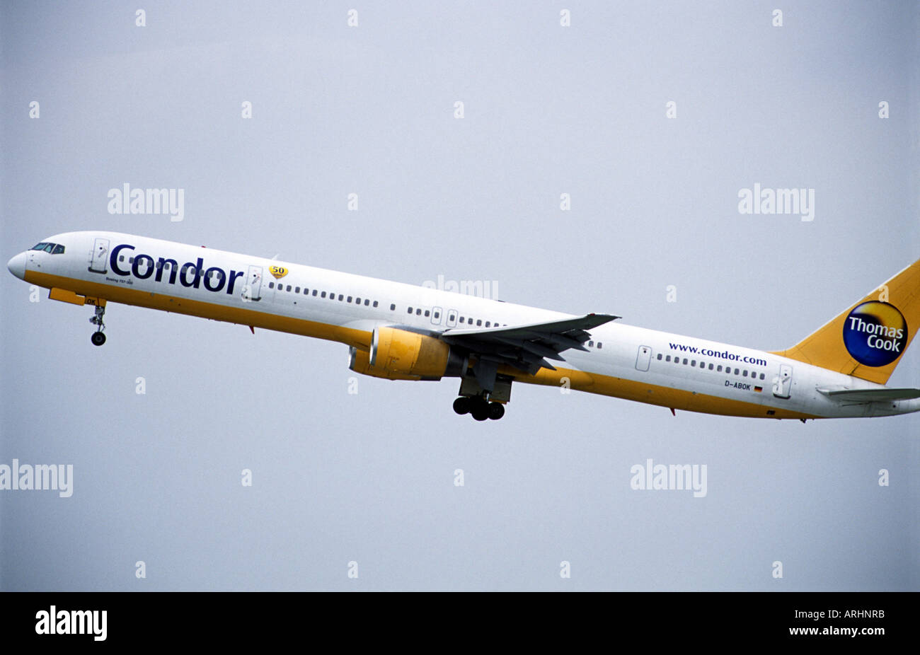 Condor Airlines, Boeing 757-300 taking-off from Dusseldorf ...