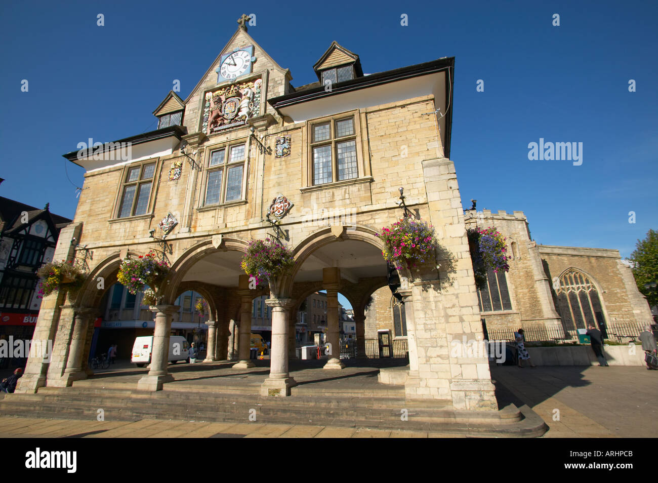 peterborough The Guildhall Cathedral Square Stock Photo - Alamy