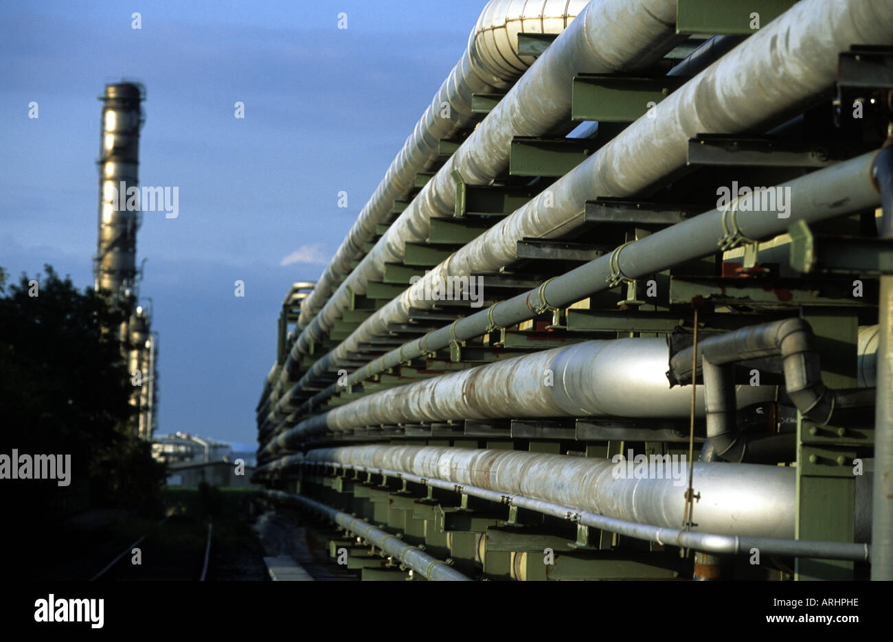 Oil refinery, Germany Stock Photo - Alamy