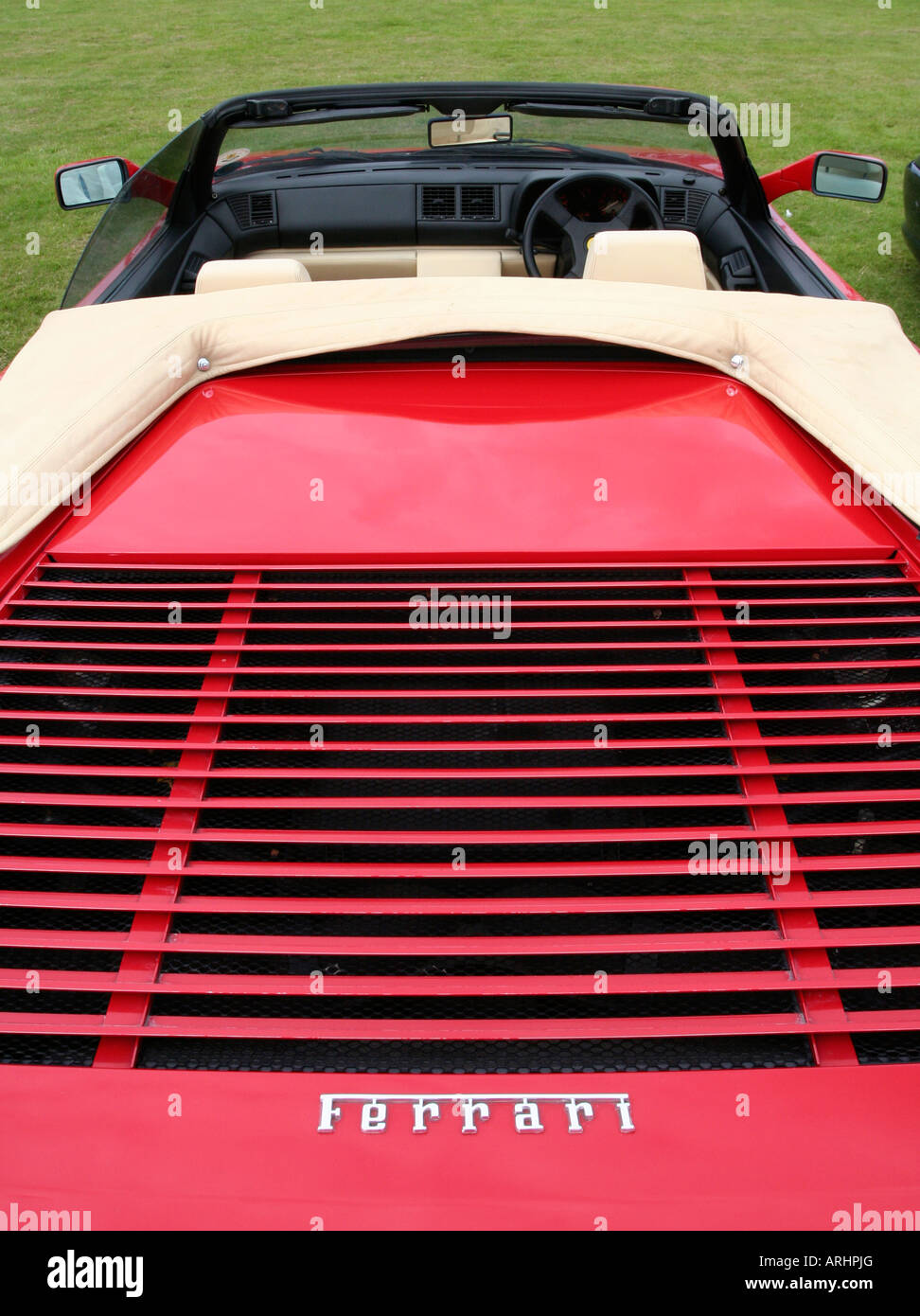 Red Ferrari Convertible Stock Photo - Alamy