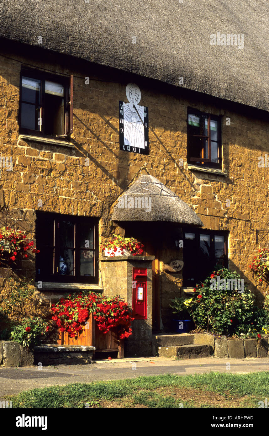 The Old Post Office cottage, Wroxton, Oxfordshire, England, UK Stock ...