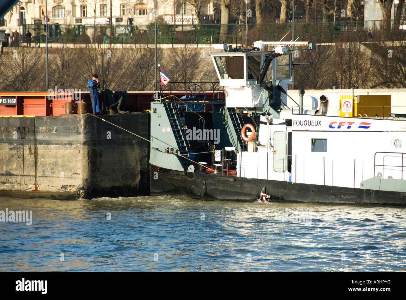Cargo in the seine river hi-res stock photography and images - Alamy
