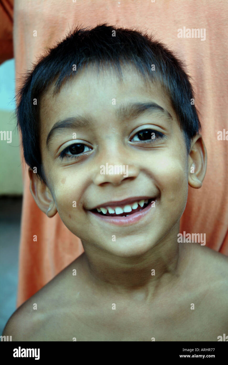 PORTRAIT OF 5 YEARS OLD GYPSY BOY ISTANBUL TURKEY SEPTEMBER 2005 Stock ...